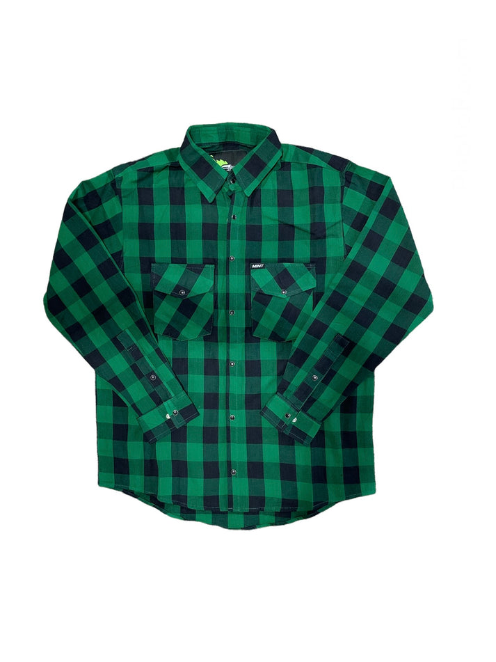 Green & Black Buffalo Check Flannel - Gen 2 – Mint Speed Shop